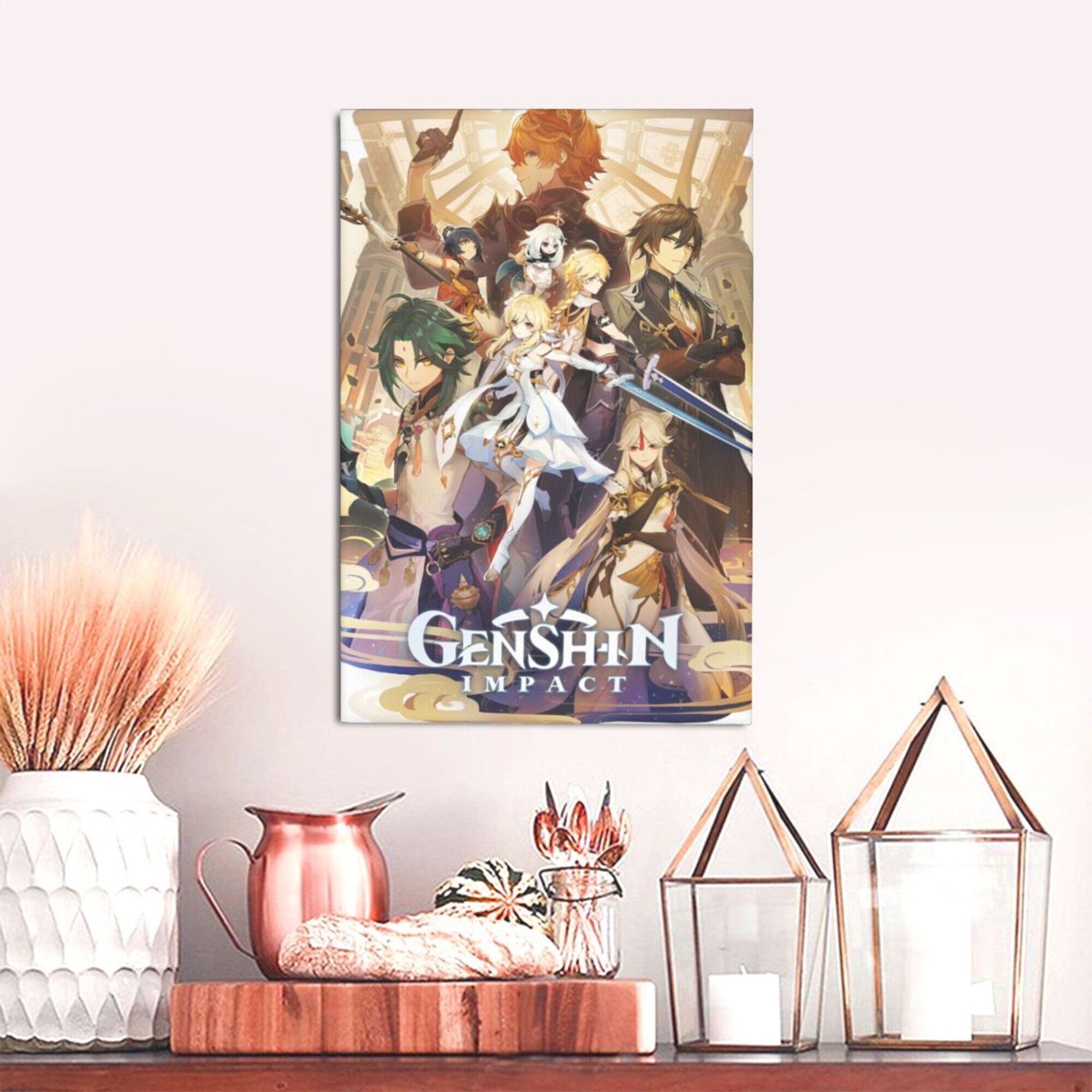 Genshin Impact Poster Japan Anime Poster Poster Print - Etsy