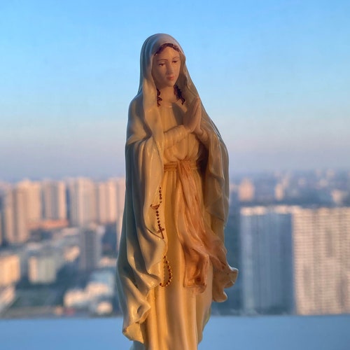 Standing Mother Mary Figure Mary Statue Praying Virgin Mary - Etsy