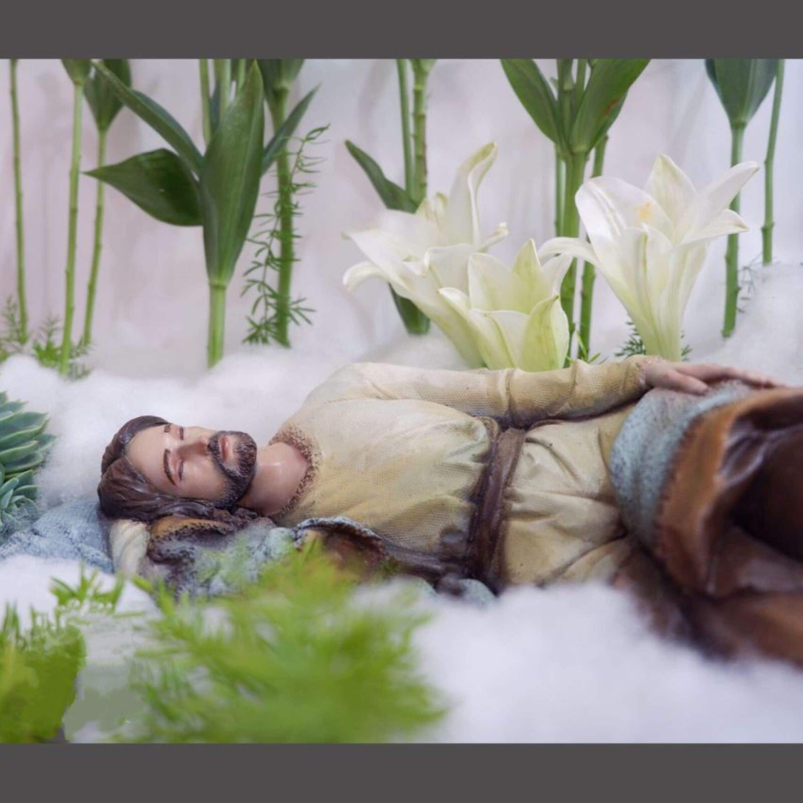 Sleeping Jesus Statue, Statue of Jesus Lying Down, Christmas Decoration Statue - Etsy