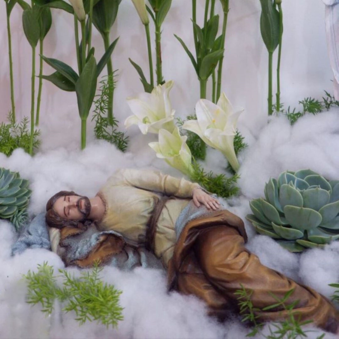 Sleeping Jesus Statue, Statue of Jesus Lying Down, Christmas Decoration ...