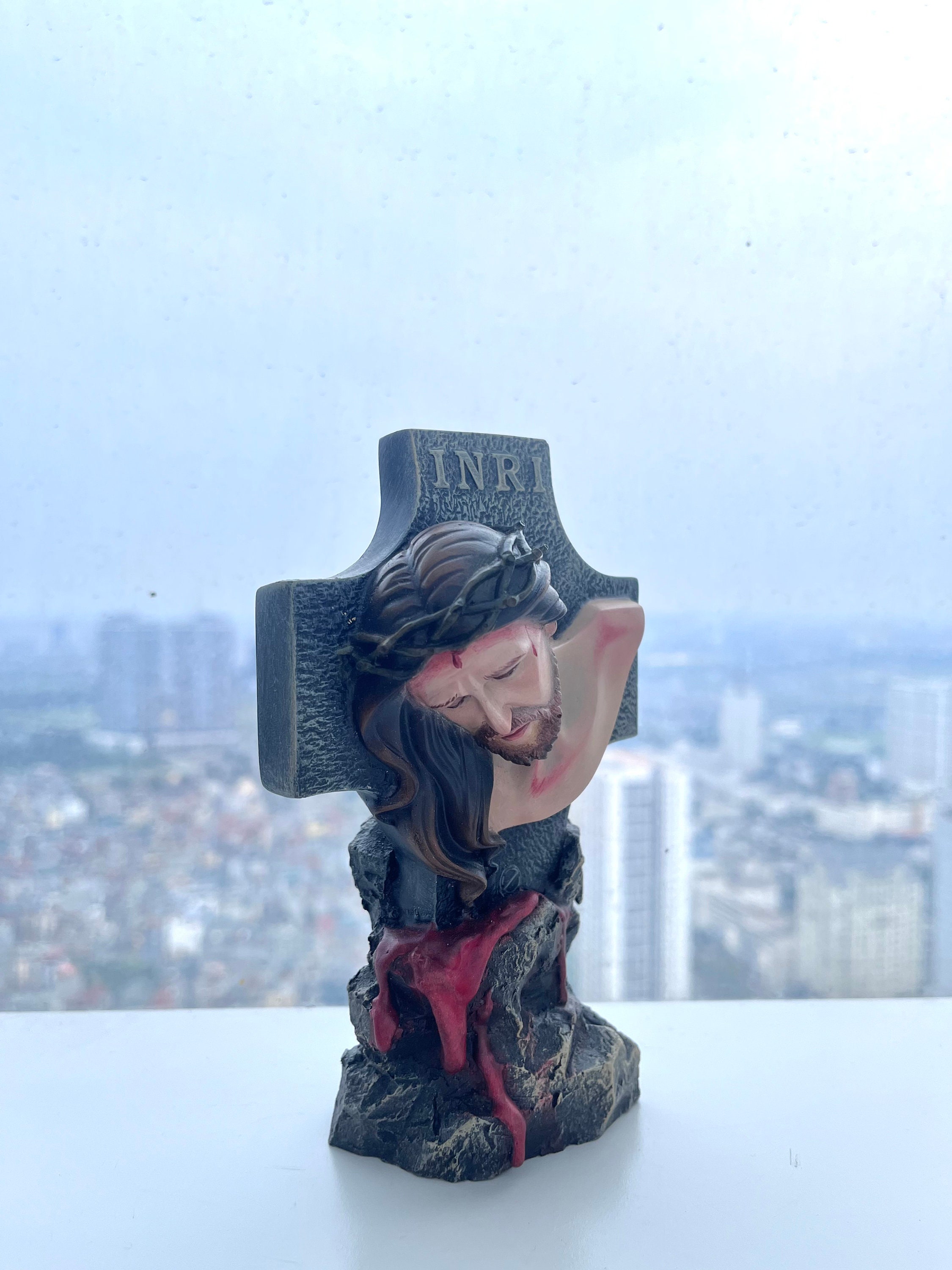 The Crucifixion of Jesus Statue, Small Crucifixion Statue - Etsy