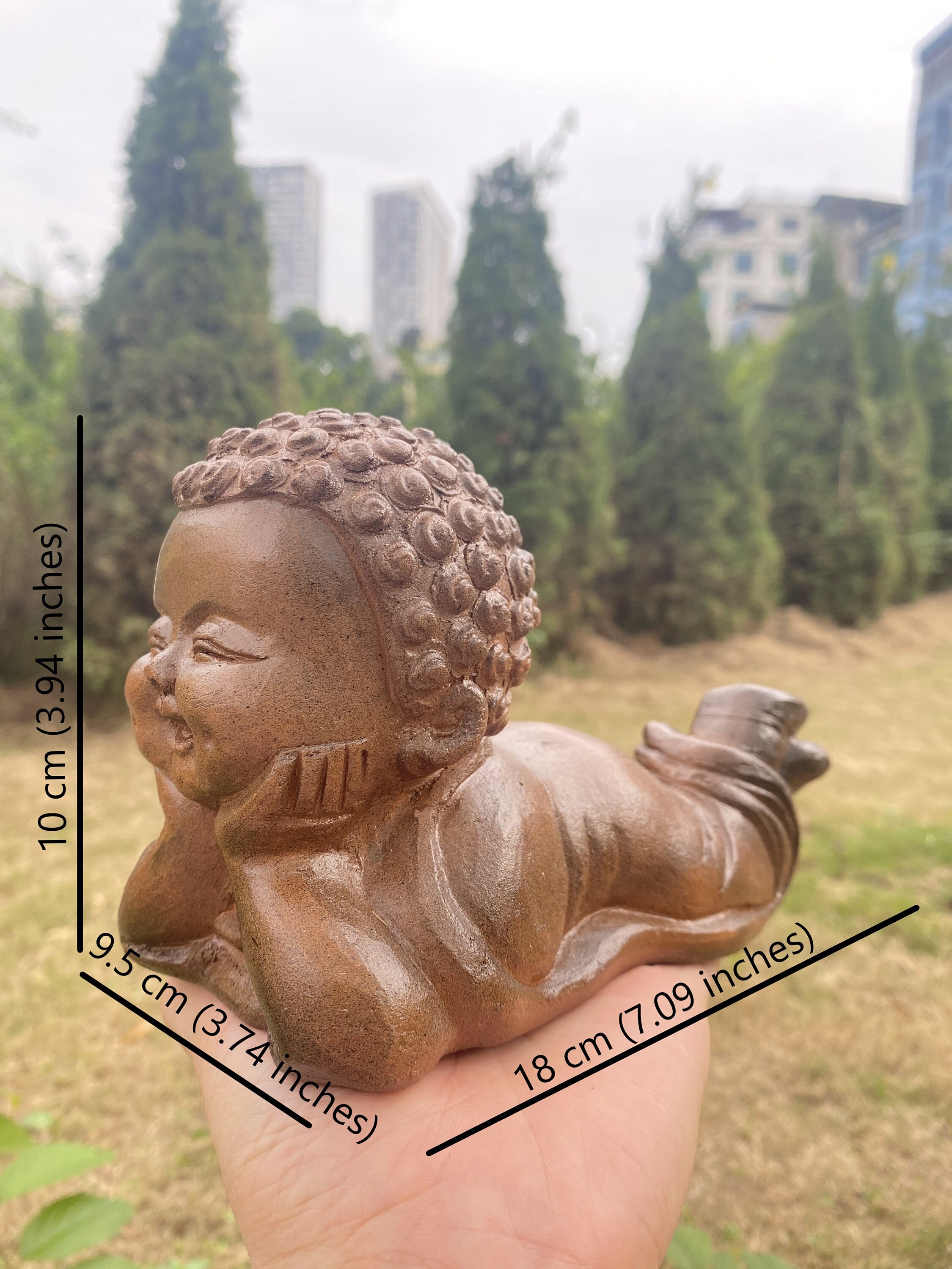 Lying Baby Buddha, Cute Baby Buddha, Ceramic Buddha Statue, Buddha ...