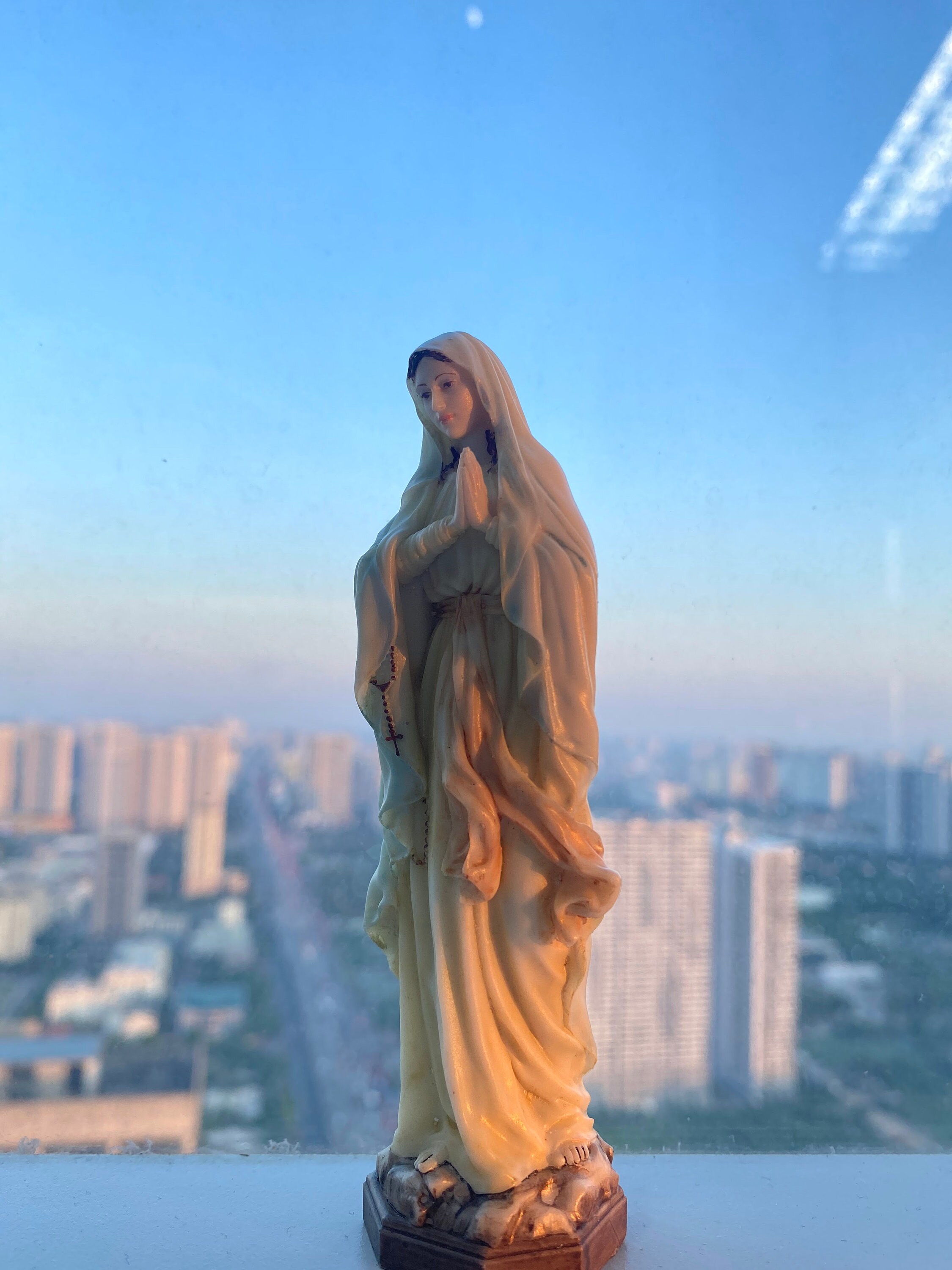 Standing Mother Mary Figure Mary Statue Praying Virgin Mary - Etsy