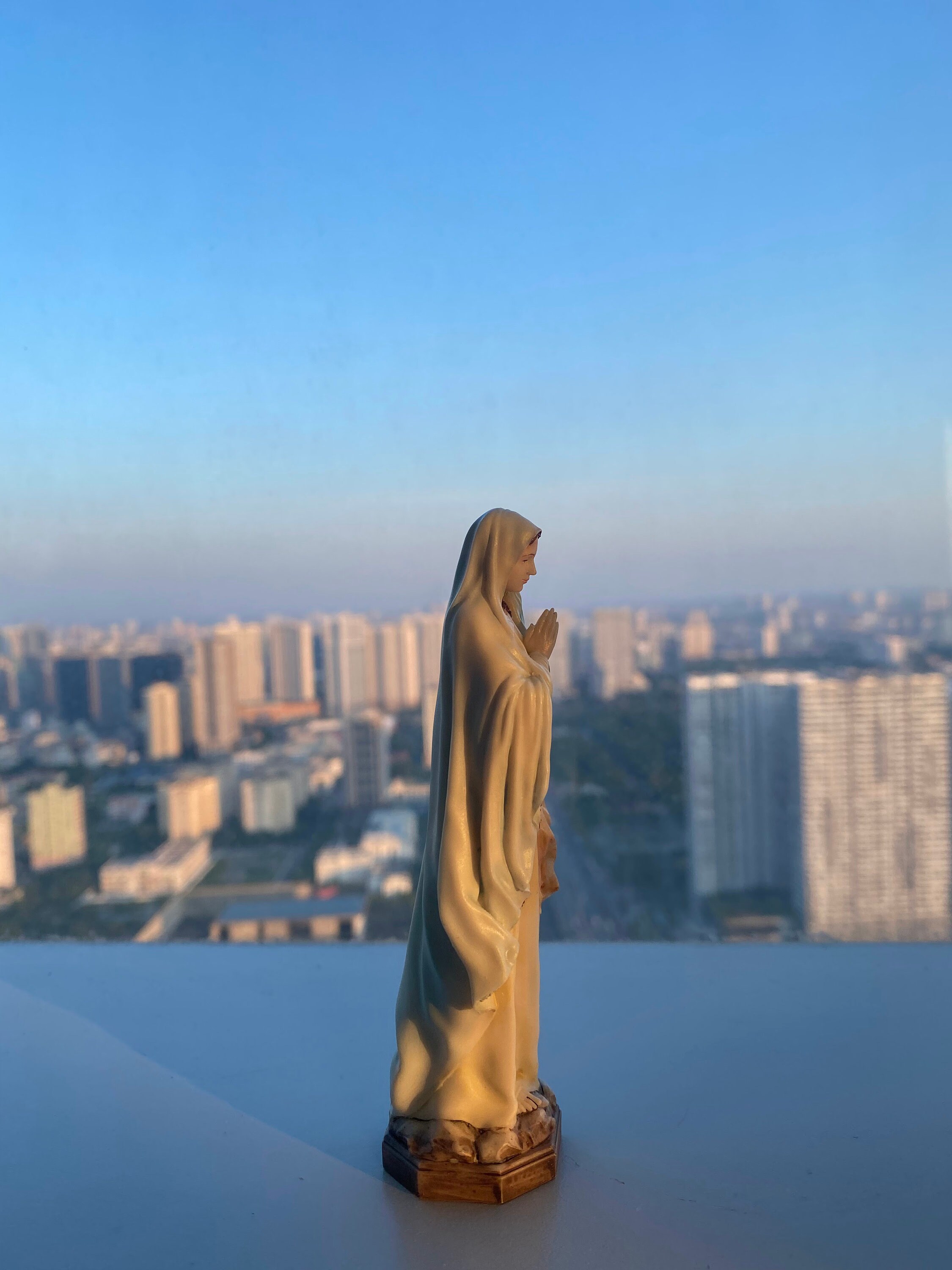 Standing Mother Mary Figure Mary Statue Praying Virgin Mary - Etsy