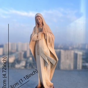 Mini Mary Statue, Praying Virgin Mary Statue, Beautiful Catholic Gift ...