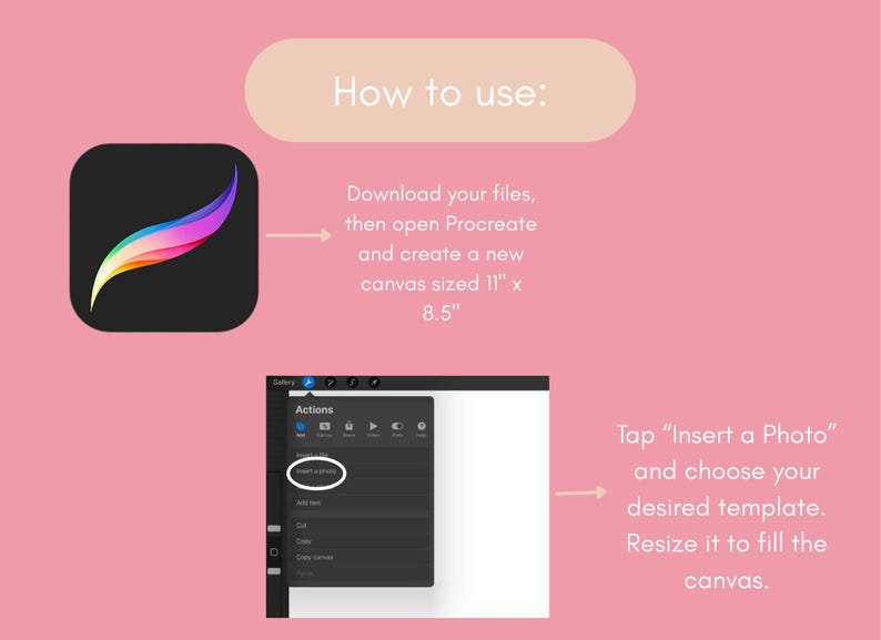 Nail Art Design Template for Procreate | Digital Nail Planner | Nail ...