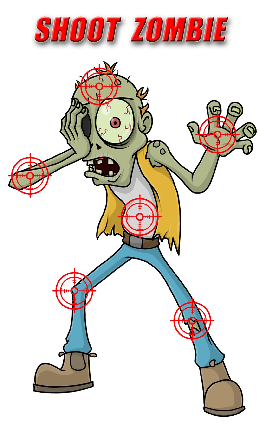 10 Bulks Shooting Target - Gun Range Target Practice Poster- Hunting ...