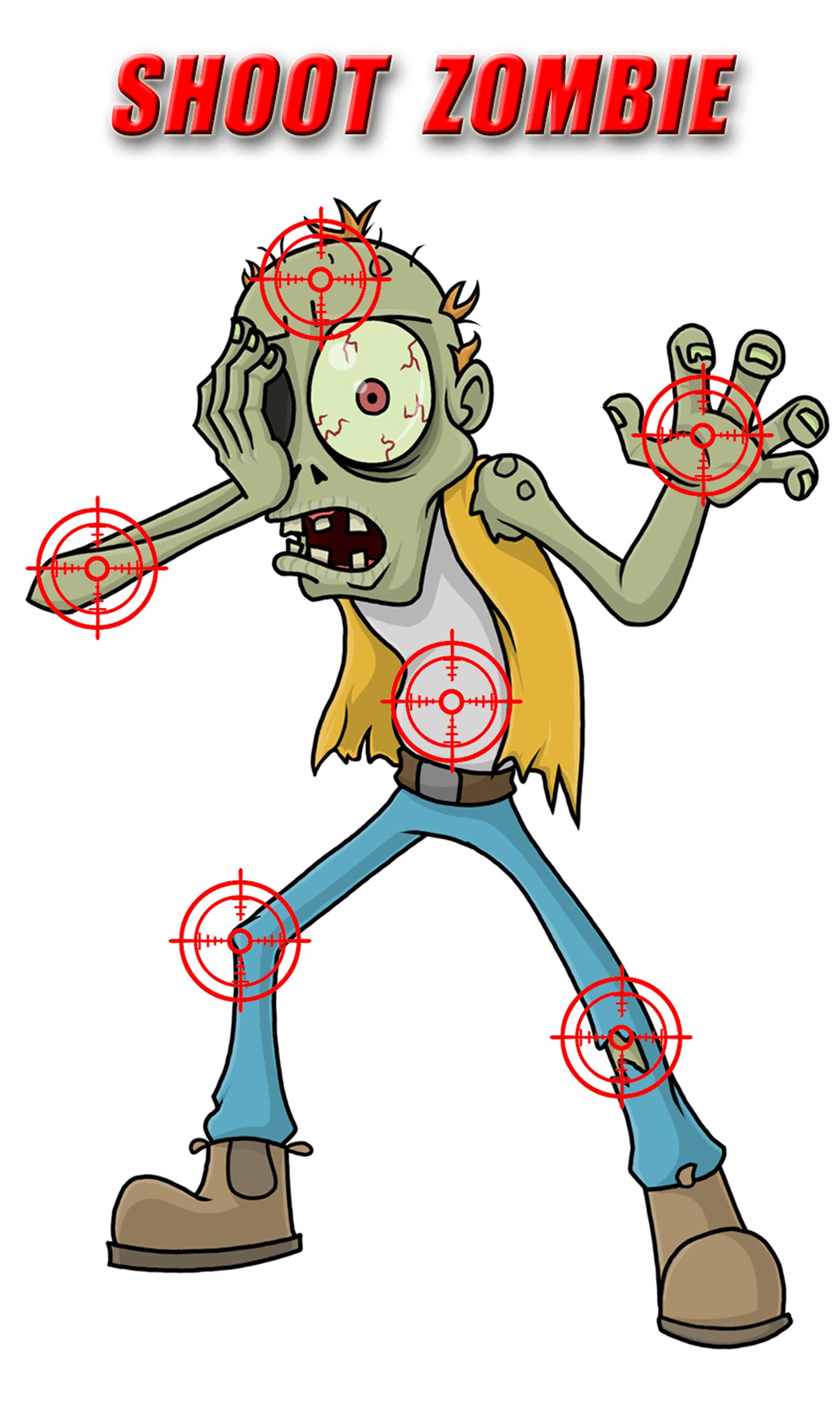 10 Bulks Shooting Target - Gun Range Target Practice Poster- Hunting ...