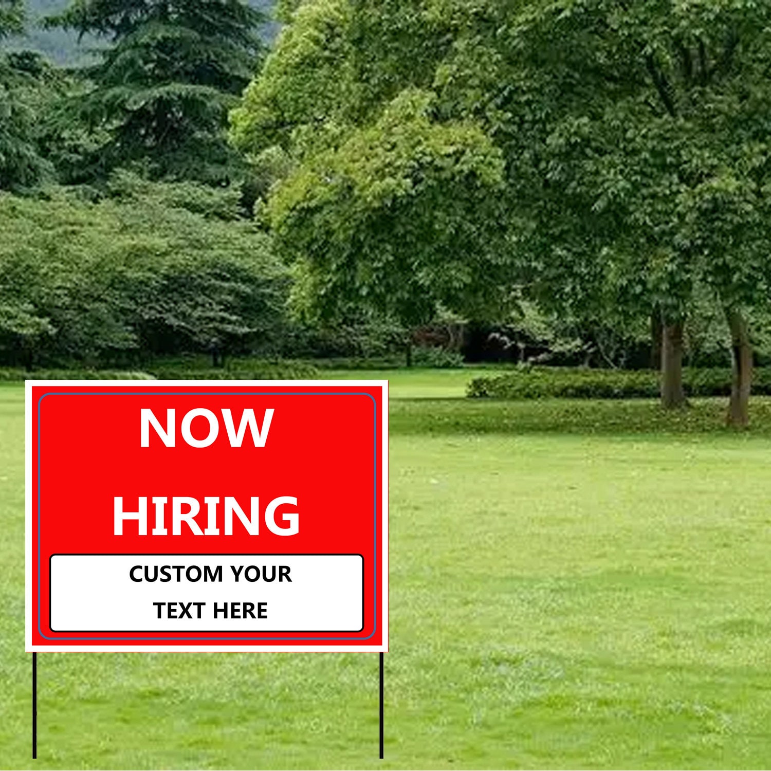 Now Hiring Yard Sign - for Hiring Yard Sign - Poly Bag Yard Sign for ...