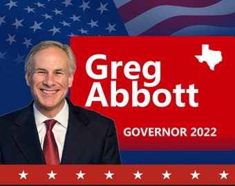 Greg Abbott Yard Sign - Etsy