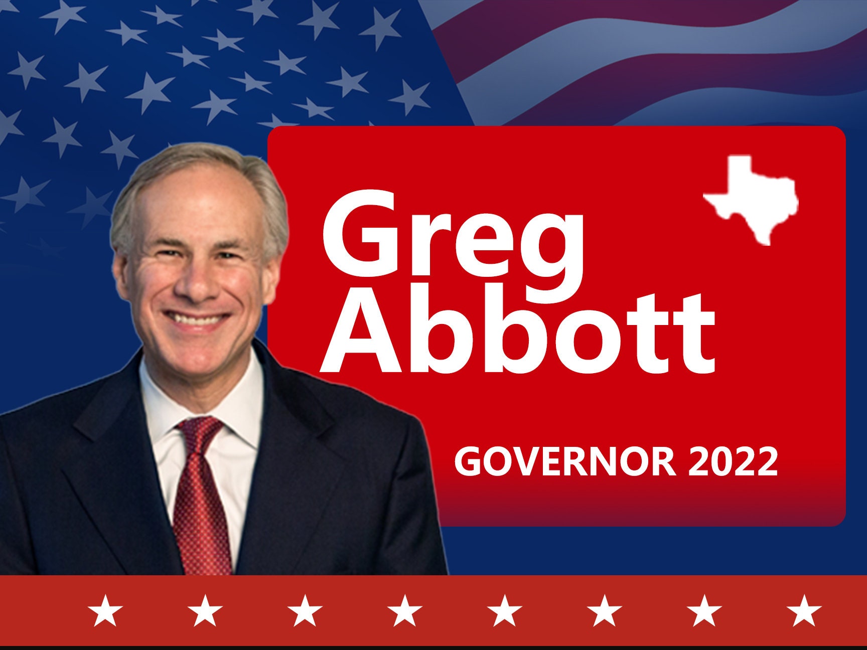 Greg Abbott for Texas Governor 2022 Yard Sign - Etsy