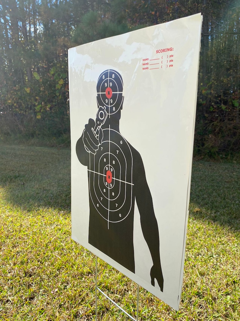 10 Bulks Shooting Target - Gun Range Target Practice Poster- Hunting ...