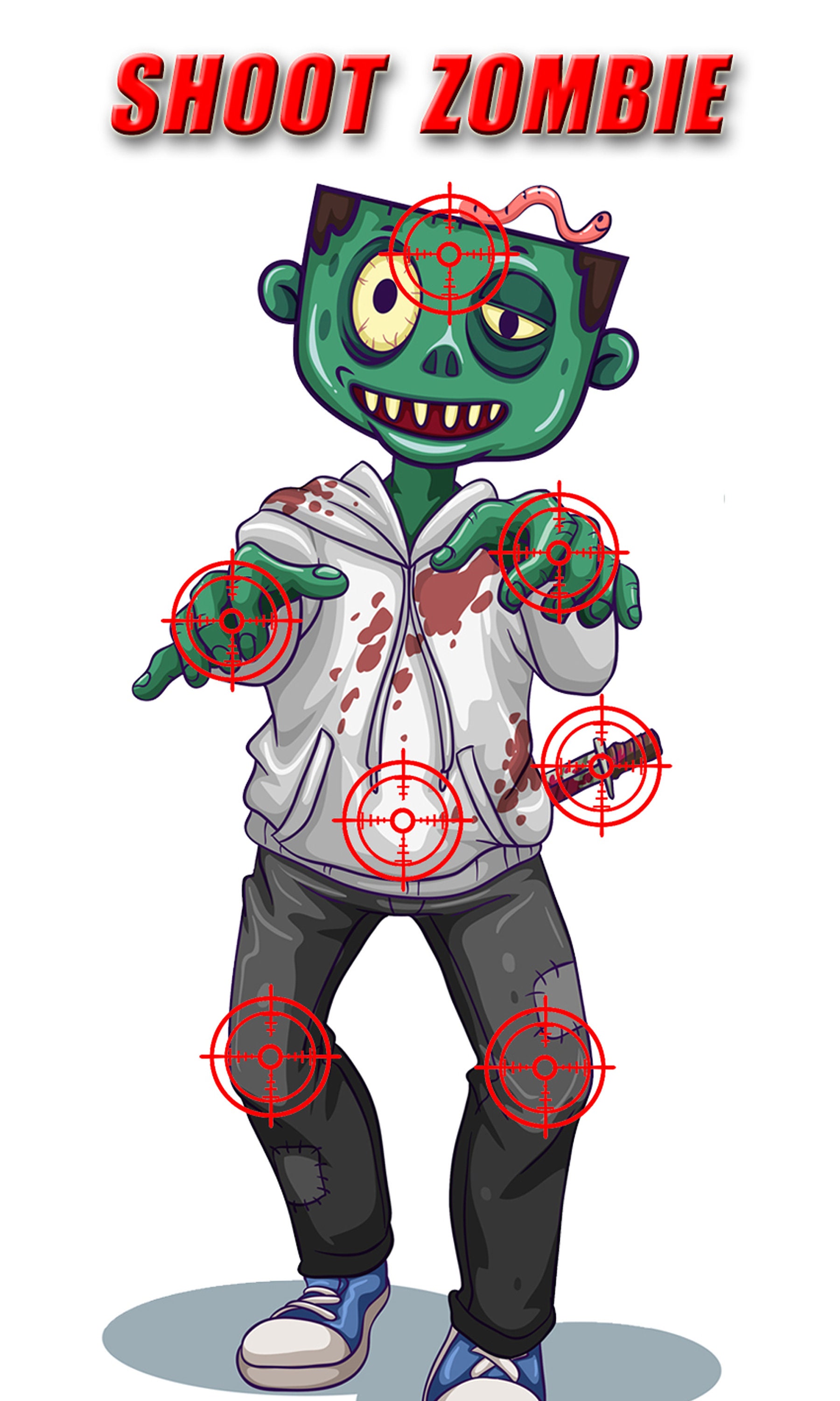 10 Bulks Shooting Target - Gun Range Target Practice Poster- Hunting ...