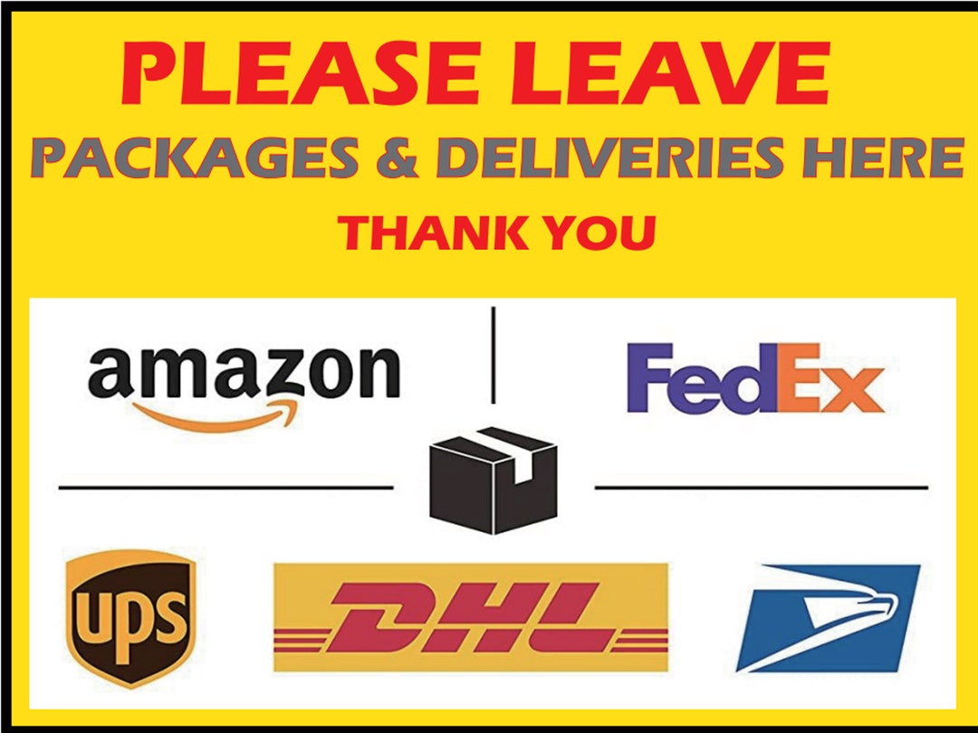 Deliveries & Packages Yard Signs - Customizable Deliveries Poly Bag ...