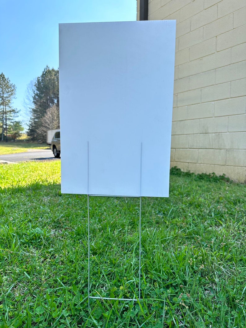 Yard Signs Wire - H-stakes – Heavy-duty Yard Stake Bundle - (30"x10 ...