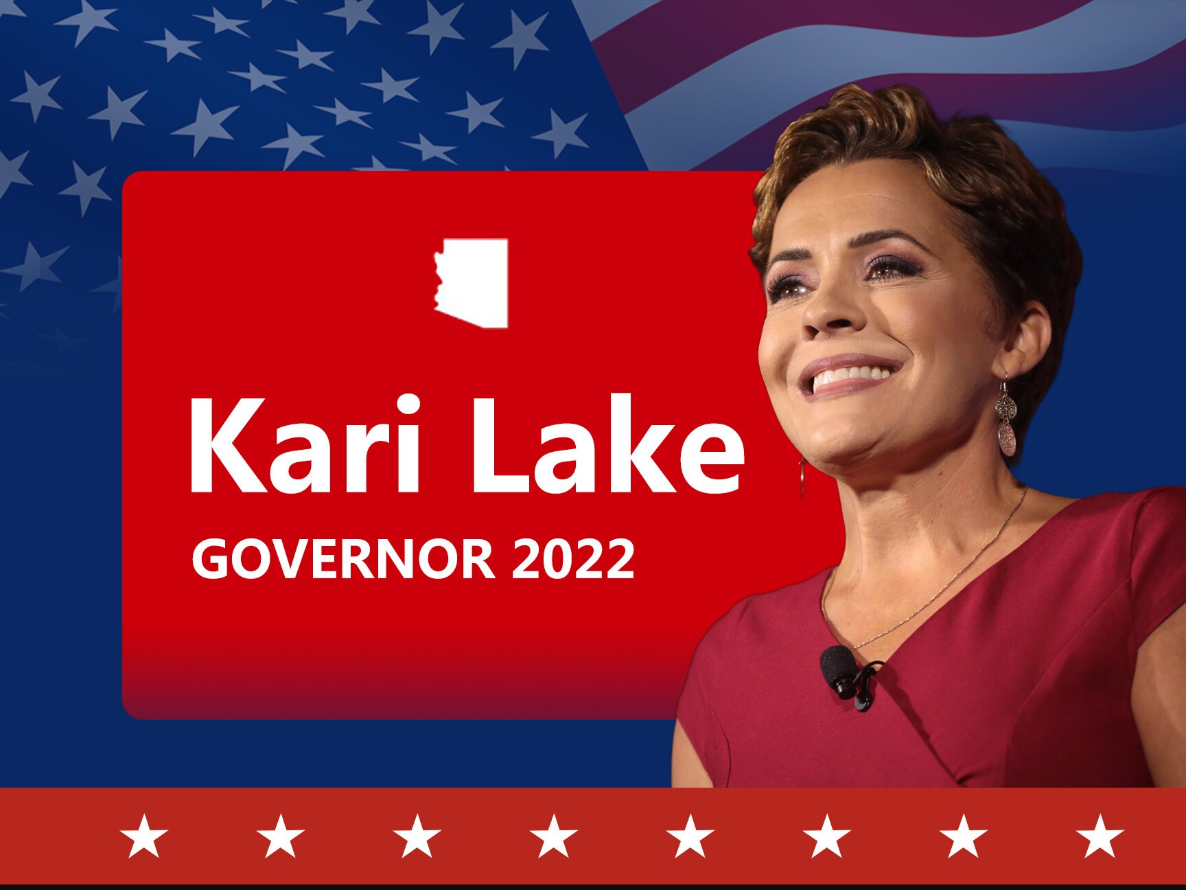 Kari Lake US Arizona Governor Yard Sign Customized Poly Bag Sign ...