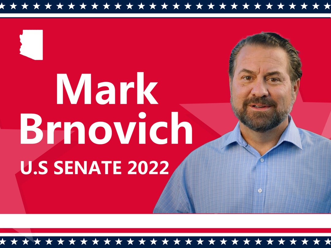Mark Brnovich US Senate Yard Sign - 24x18 Inch Double Sided - Etsy
