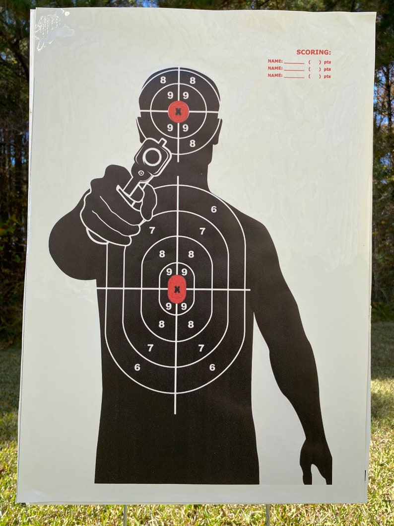 10 Bulks Shooting Target Gun Range Target Practice Poster - Etsy