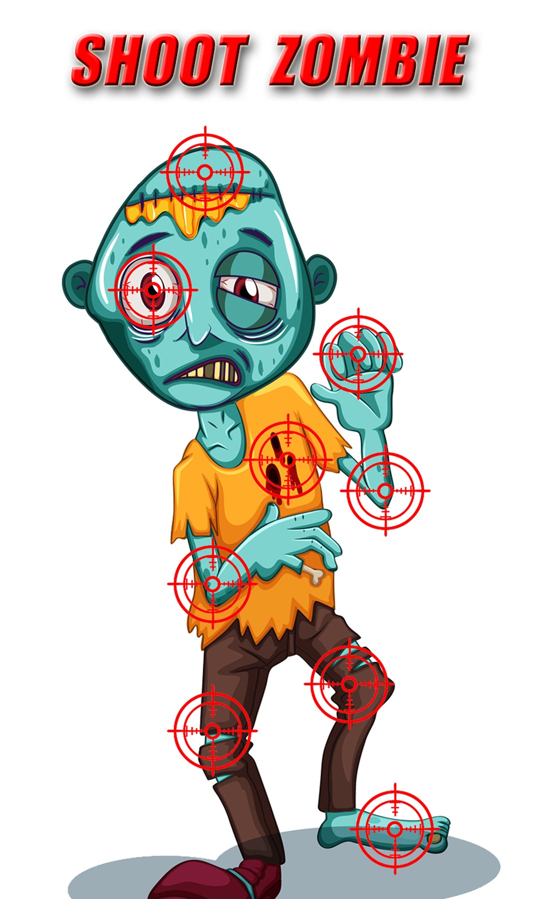 10 Bulks Shooting Target - Gun Range Target Practice Poster- Hunting ...