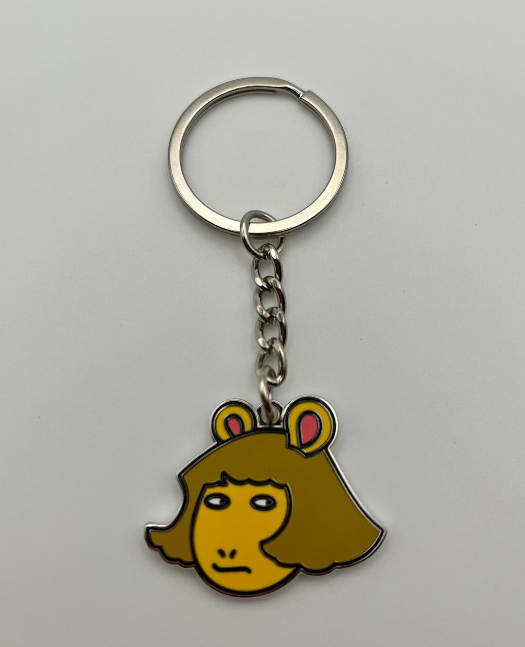 DW Side Eye Meme Enamel Animal Car Keyring Keychain - Etsy