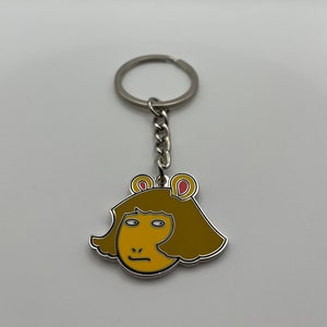 DW Side Eye Meme Enamel Animal Car Keyring Keychain - Etsy