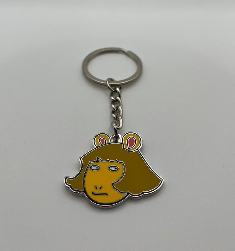 DW Side Eye Meme Enamel Animal Car Keyring Keychain - Etsy