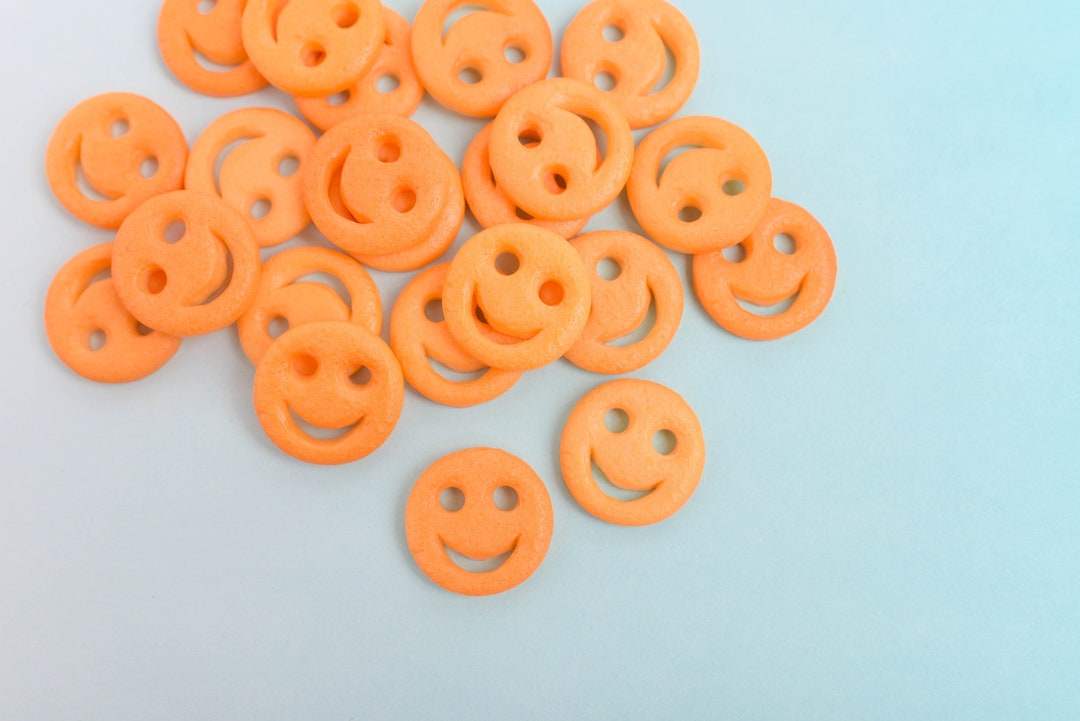 Smiley Fry Flat Back Cabochons, Set of 5 Resin Food Charms for Kitchen ...