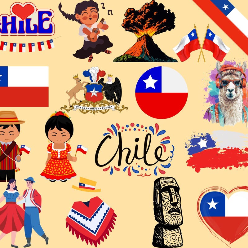 Stickers Chile - Etsy