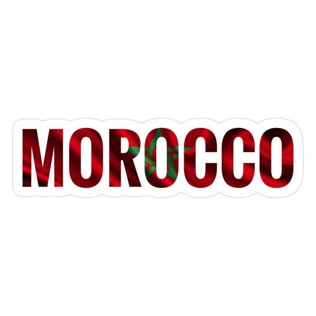 MOROCCO FLAG Sticker - Etsy