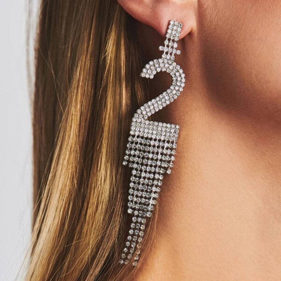 Rare Beauty Number Earrings Initial Alphabet Number Earrings - Etsy