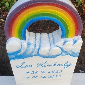 Children's Gravestone / Gravestone Memorial Stone for a Stillborn Child ...