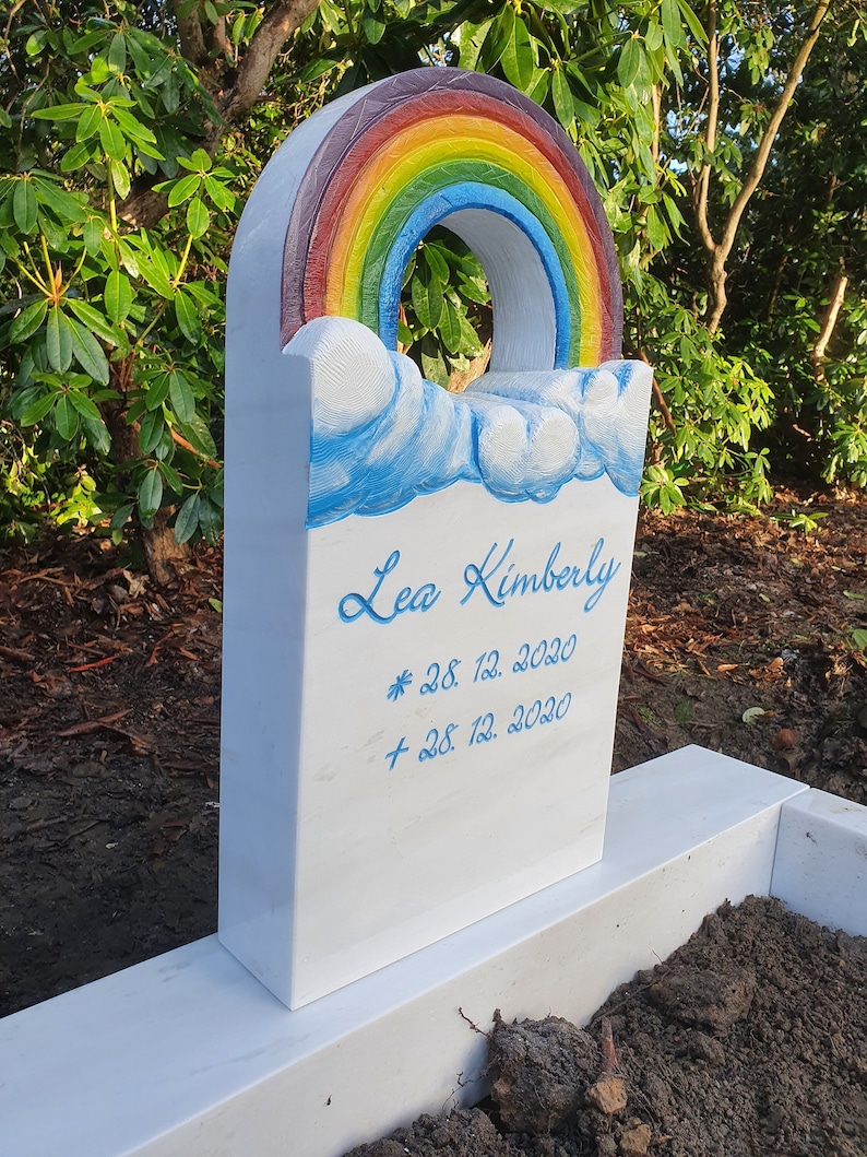 Children's Gravestone / Gravestone Memorial Stone for a Stillborn Child ...