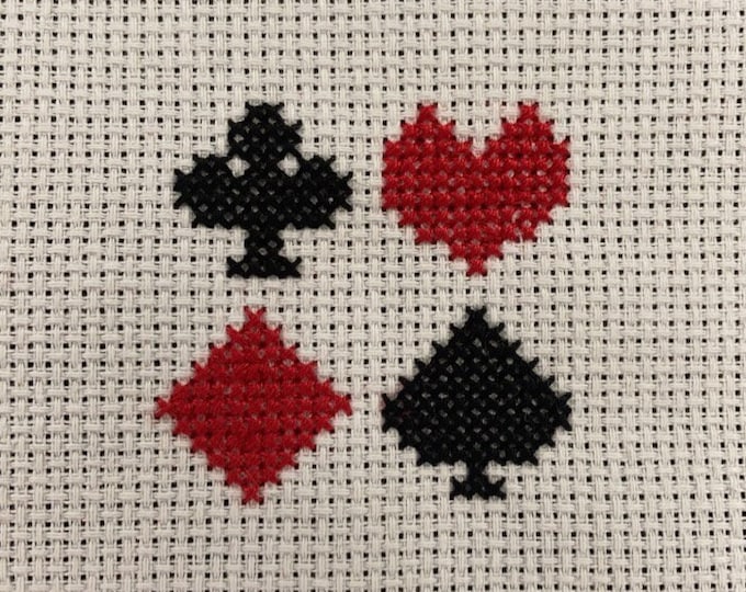 All Aces Counted Cross Stitch Pattern Playing Cards Cross-stitch ...