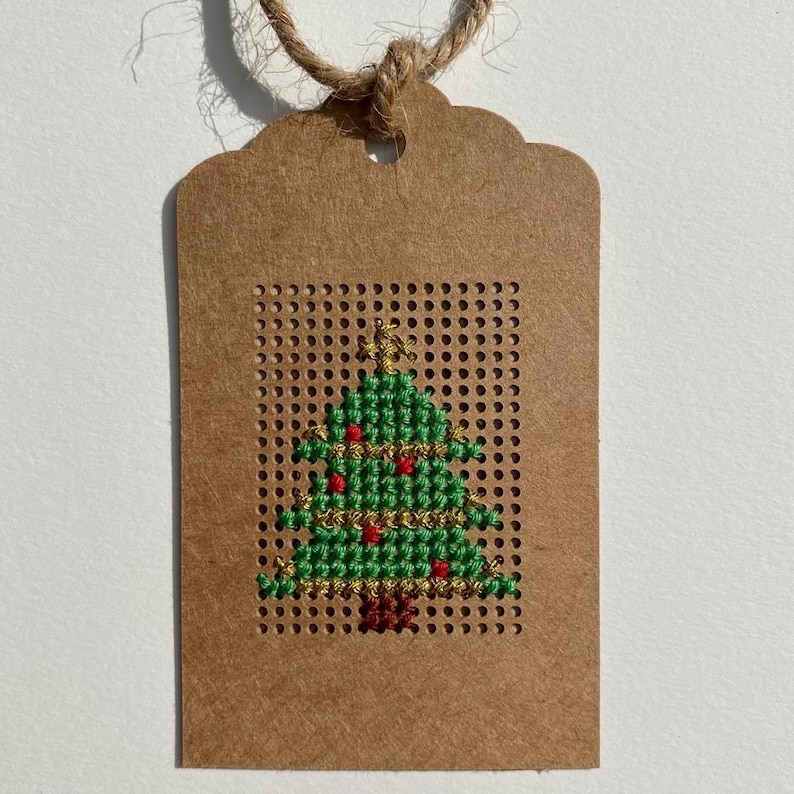 PDF of Set of 5 Mini Christmas Cross Stitch Patterns for Beginners ...