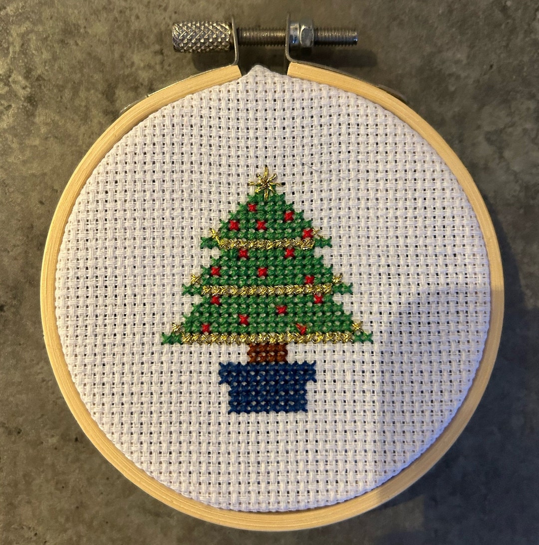 Christmas Tree Mini Cross Stitch Pattern PDF, Cute and Simple Design ...