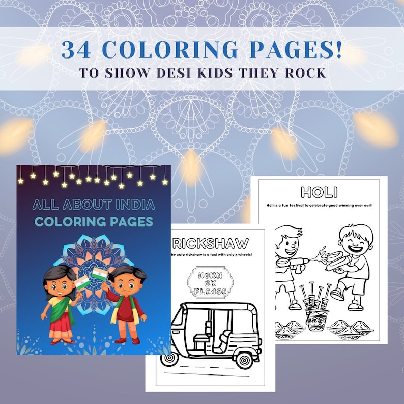 Deepavali Coloring Sheets All About India Kids Diwali Activity PDF ...