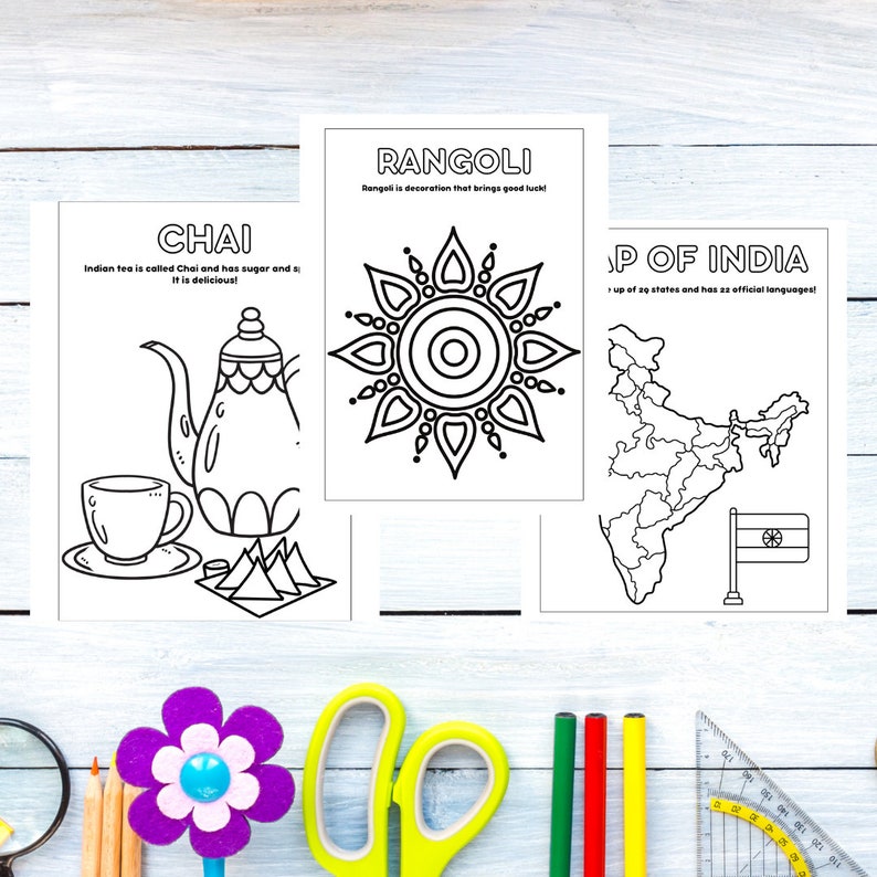 Deepavali Coloring Sheets | All About India | Kids Diwali Activity |PDF ...