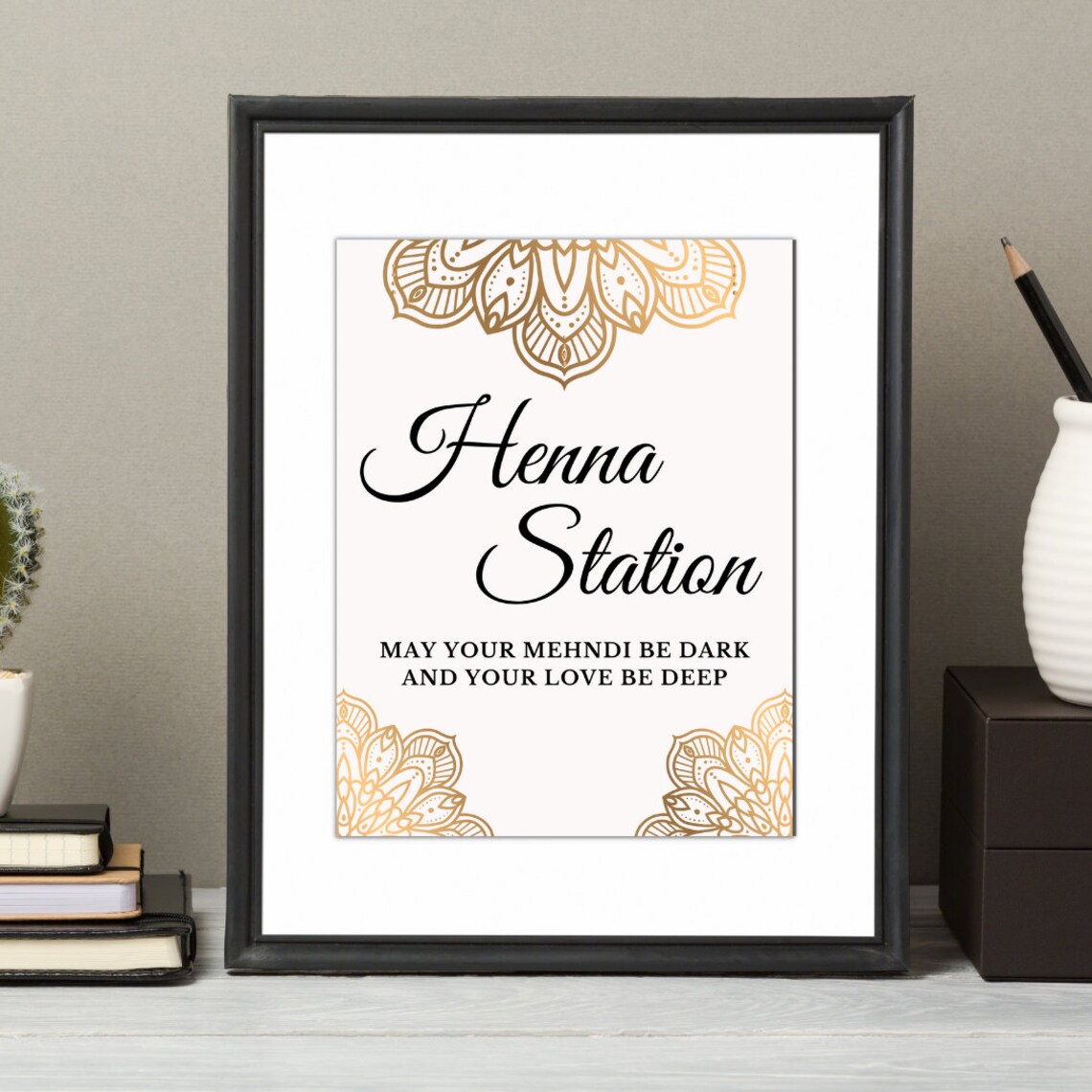 Mehendi Night | Henna Station | Indian Wedding Sign | Instant Download ...