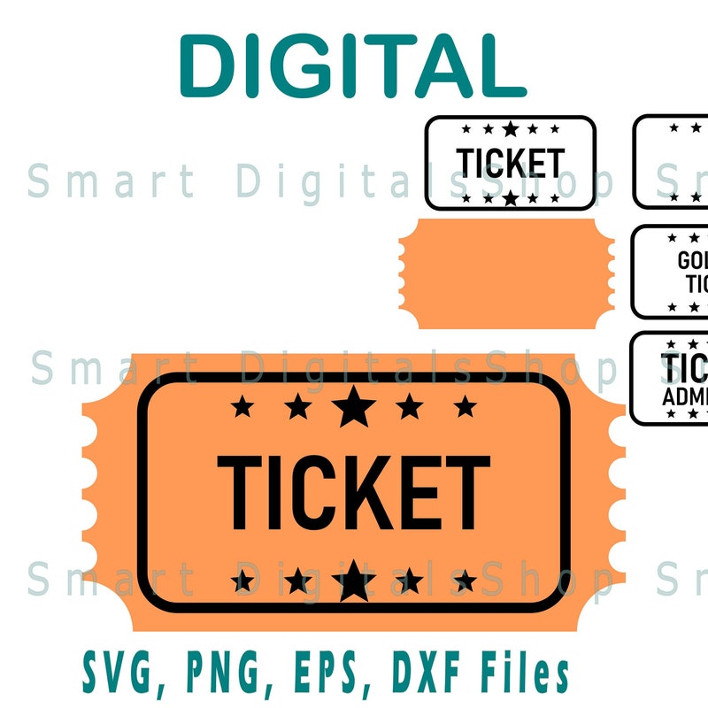 Ticket Svg - Etsy