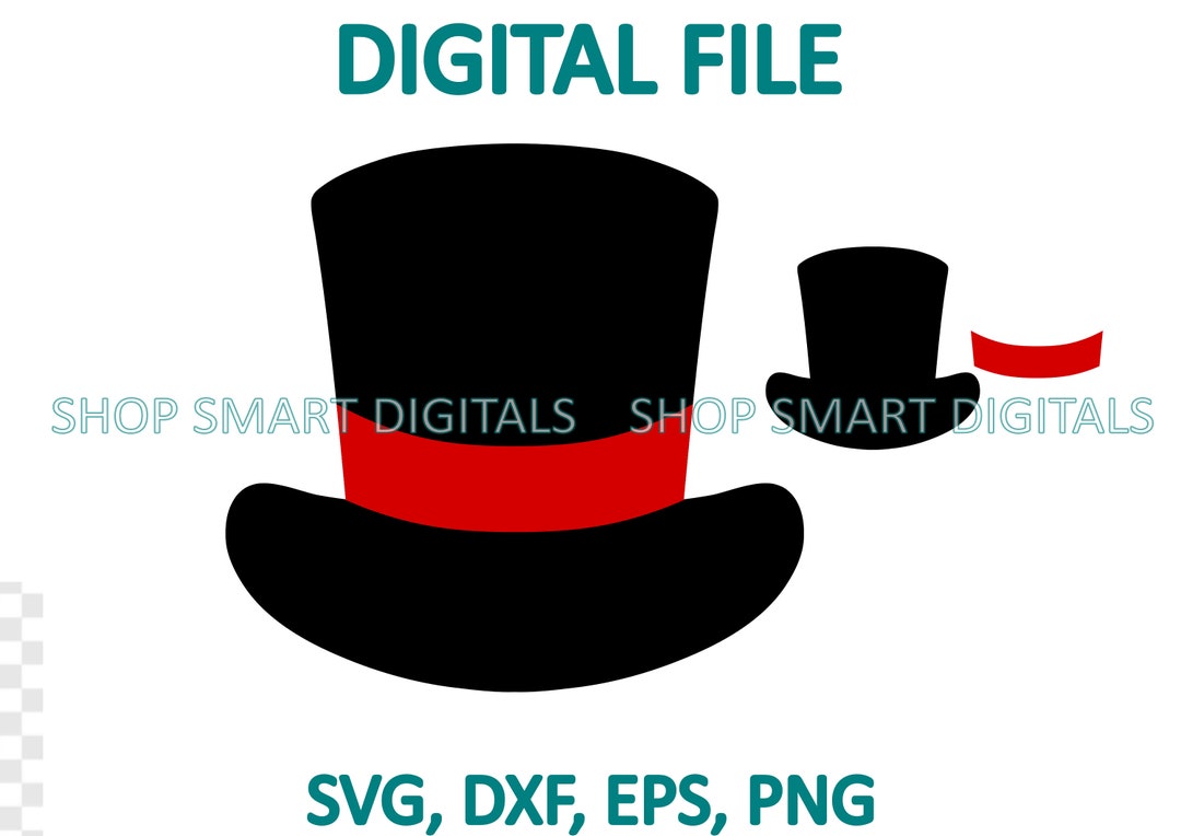 Snowman Hat Svg | Christmastop Hat Svg | Top Hat Cut File | Download ...