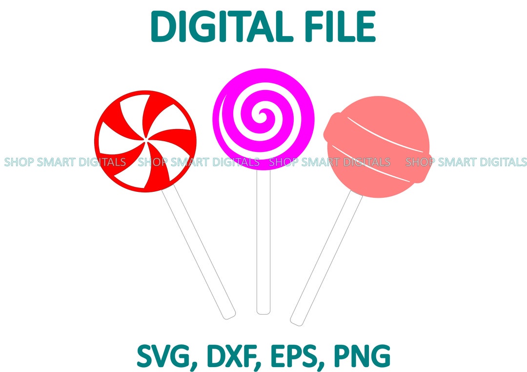 Lollipop Svg Cut File| Lollipop Cricut | Lollipop Clipart | Digital ...