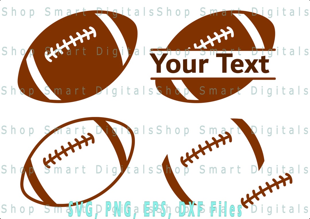 Football Monogram Svg | Football Vector Files | Football Svg, Digital ...
