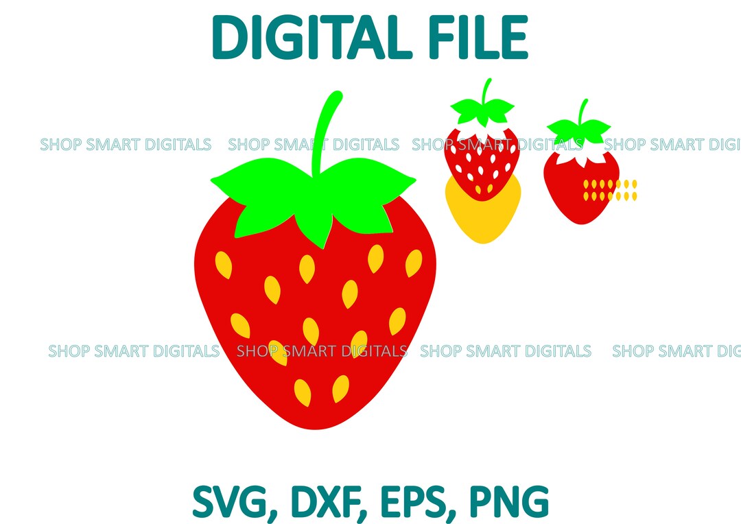 Strawberry Svg Cut File Strawberry Clipart Strawberry Crucut Digital ...
