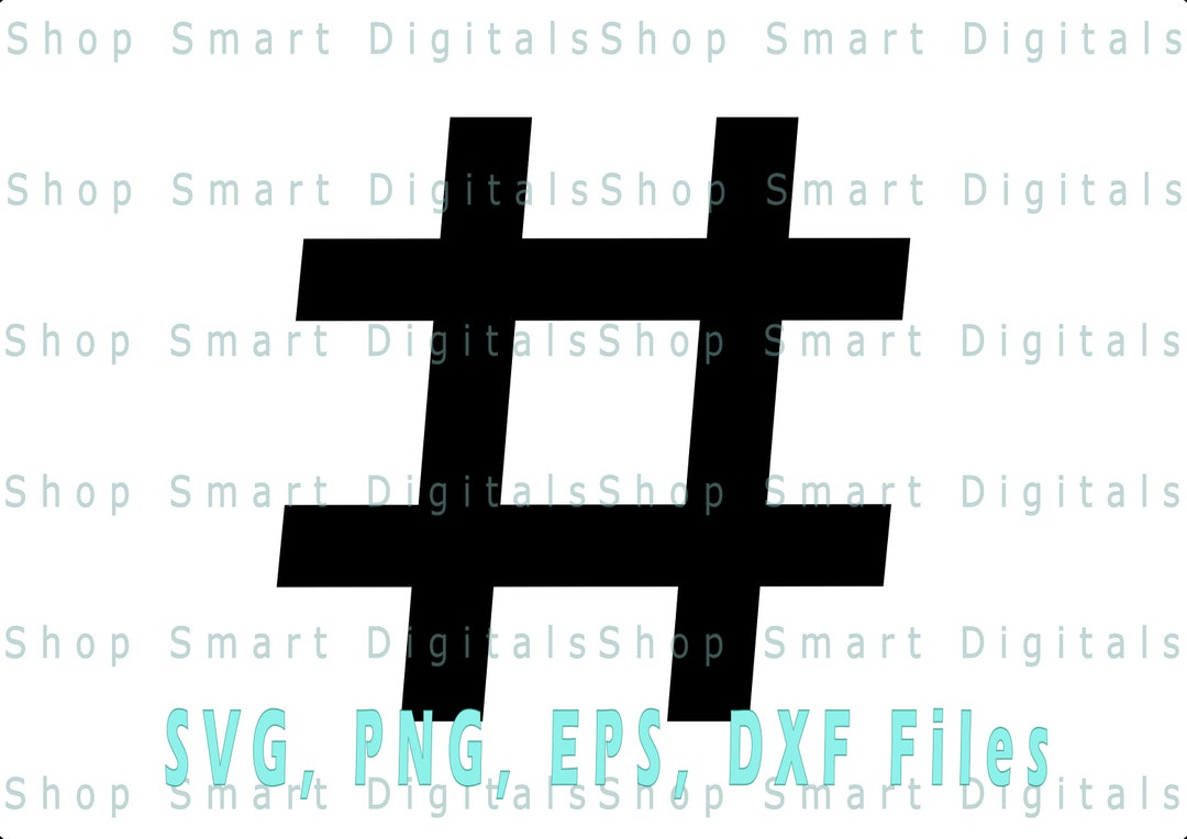 Hashtag Svg | Hashtag Logo Cut File | Hashtag Symbol Svg | Digital ...