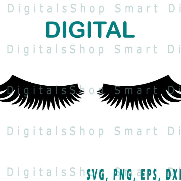 Eyelashes Svg - Etsy