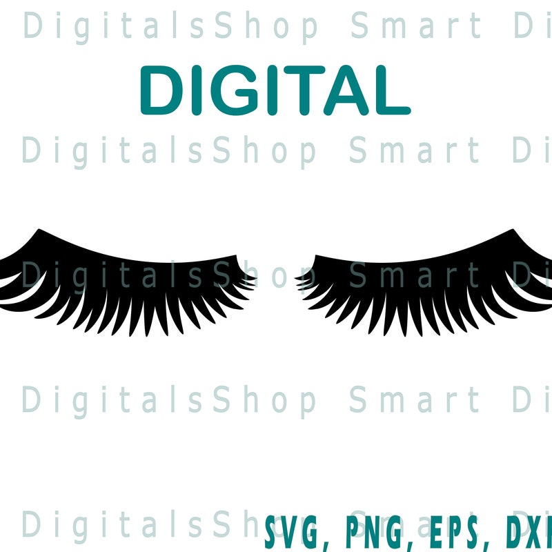 Eyelashes Svg - Etsy