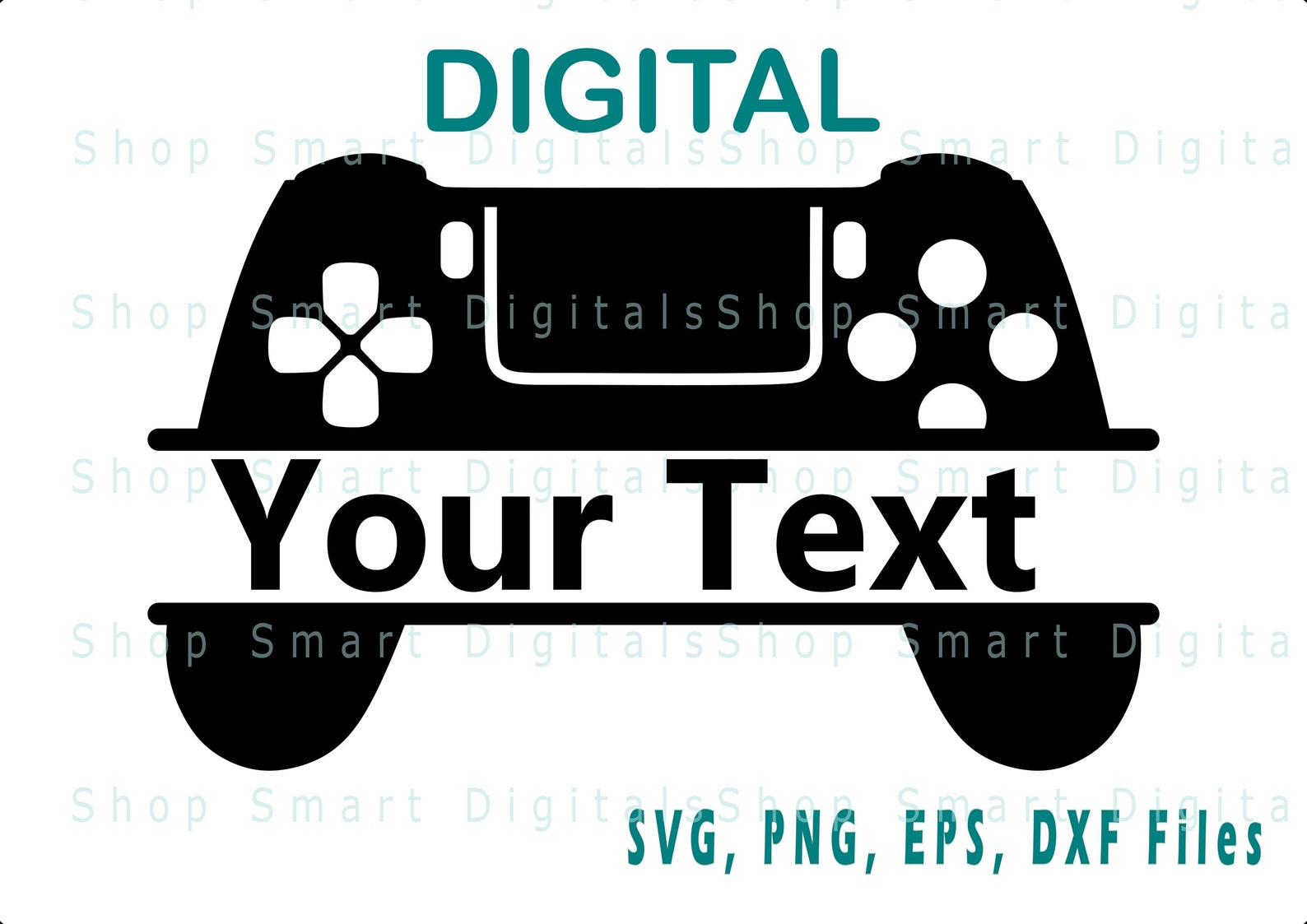 Game Controller Svg | Game Controller Monogram Svg | Cut File | Digital ...