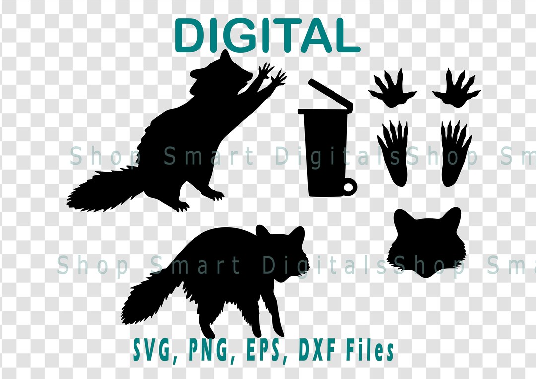 Raccoon SVG | Raccoon Cut File | Raccoon Engraving| Simple Raccoon ...
