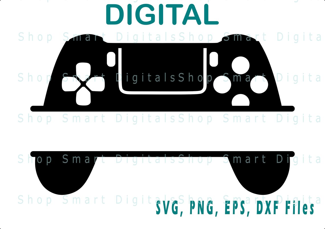 Game Controller Svg | Game Controller Monogram Svg | Cut File | Digital ...