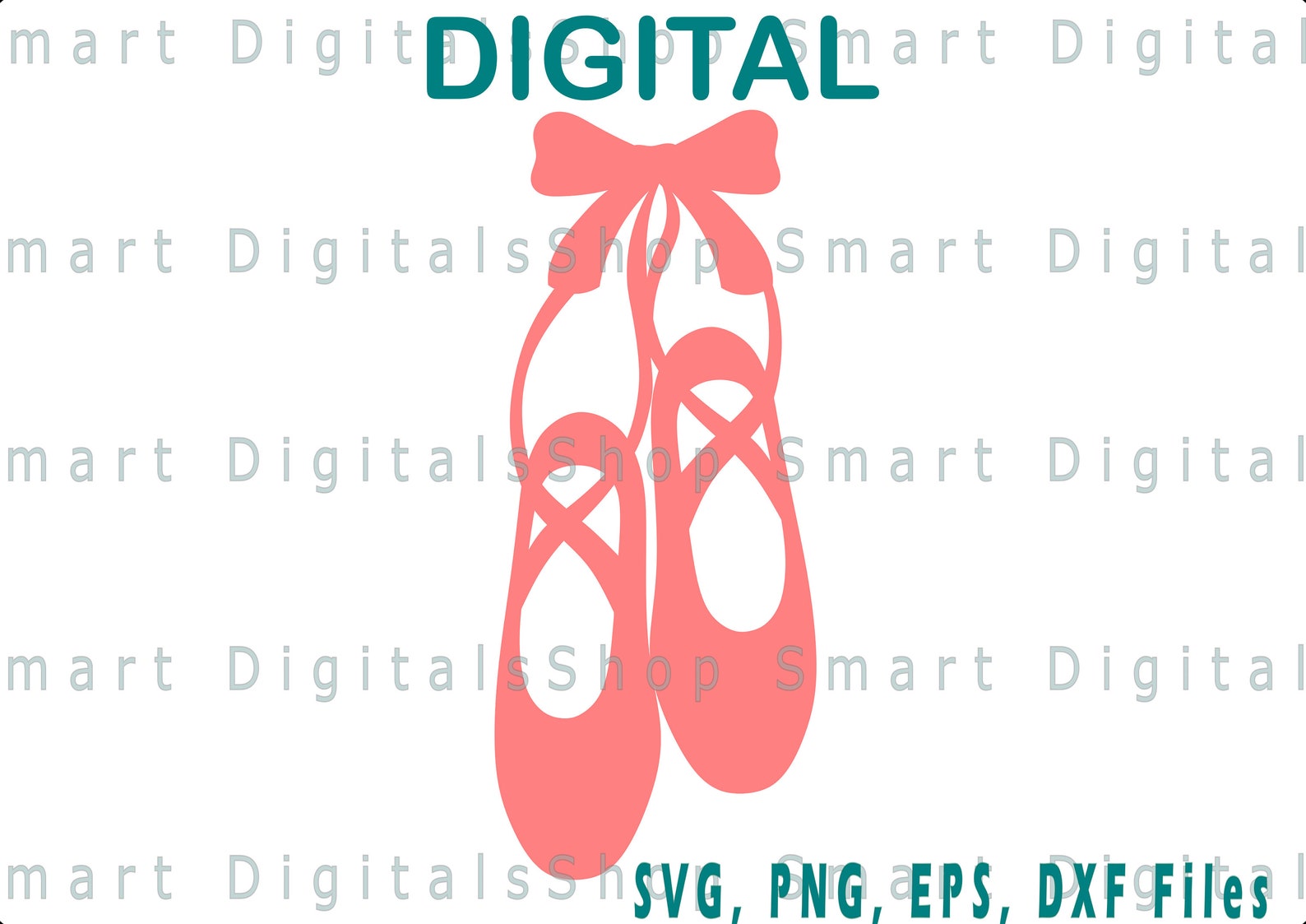 Ballet Shoes SVG Simple Ballet Shoes Cut File Ballerina - Etsy